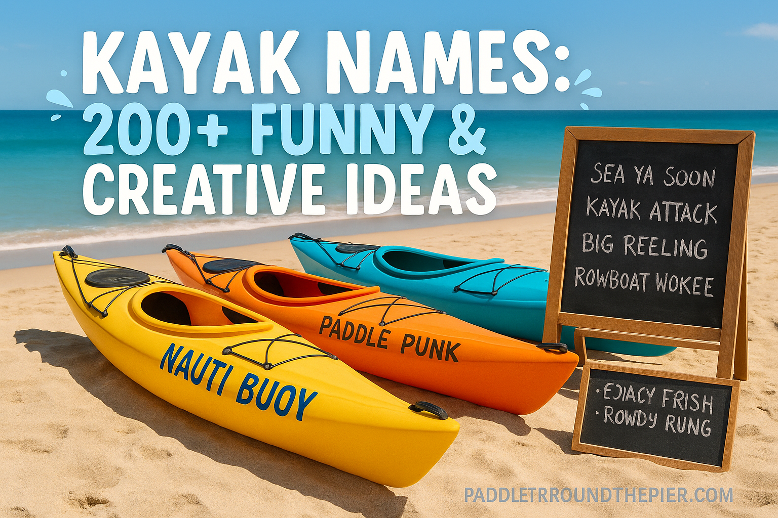 Kayak Names For Your Boat 200+ Funny, Cool & Creative Ideas!